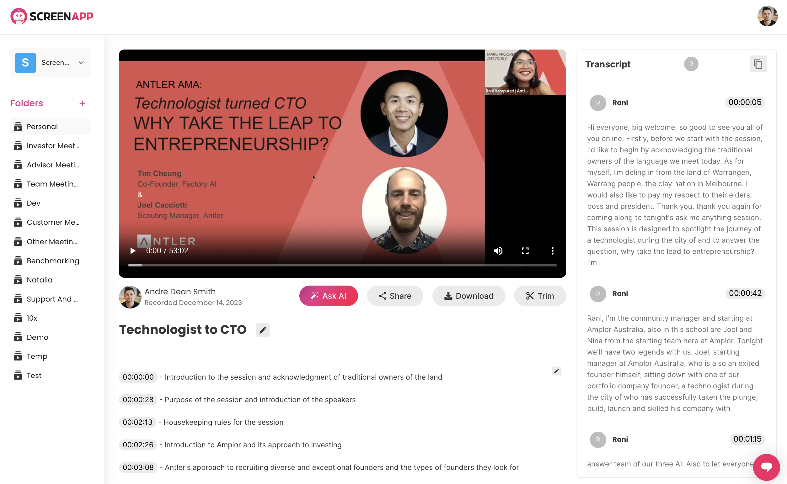 AI Screen Recorder | ScreenApp